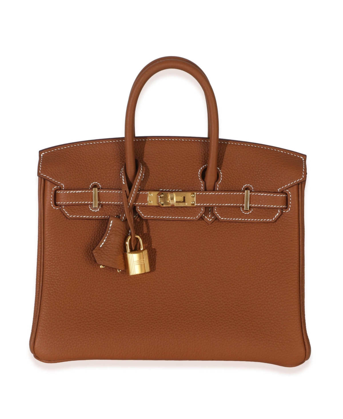 Click here for Pre-Owned HERMES Gold Togo Birkin 25 Ghw - Brown prices