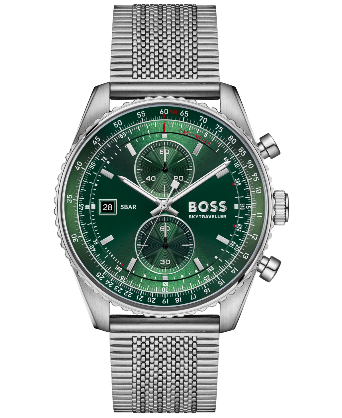 Click here for Hugo Boss Mens Skytraveller Quartz Chrono Stainles... prices