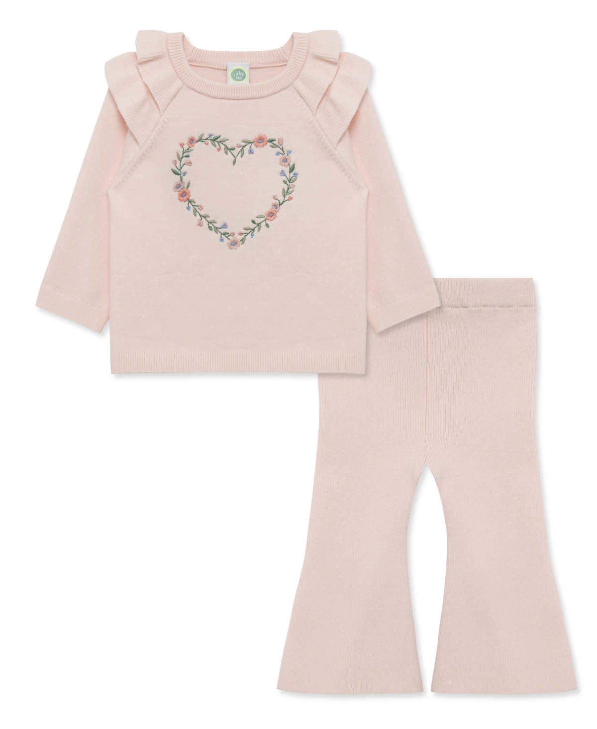 Click here for Little Me Baby Girls Heart Embroidered Sweater and... prices