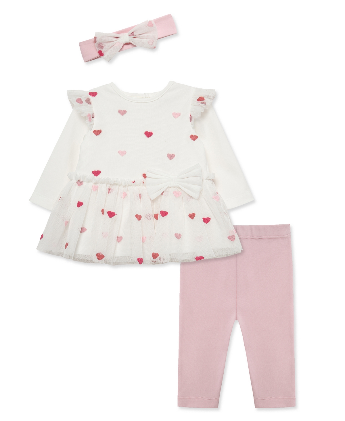 Click here for Little Me Baby Girls Hearts Print Tutu Top  Leggin... prices