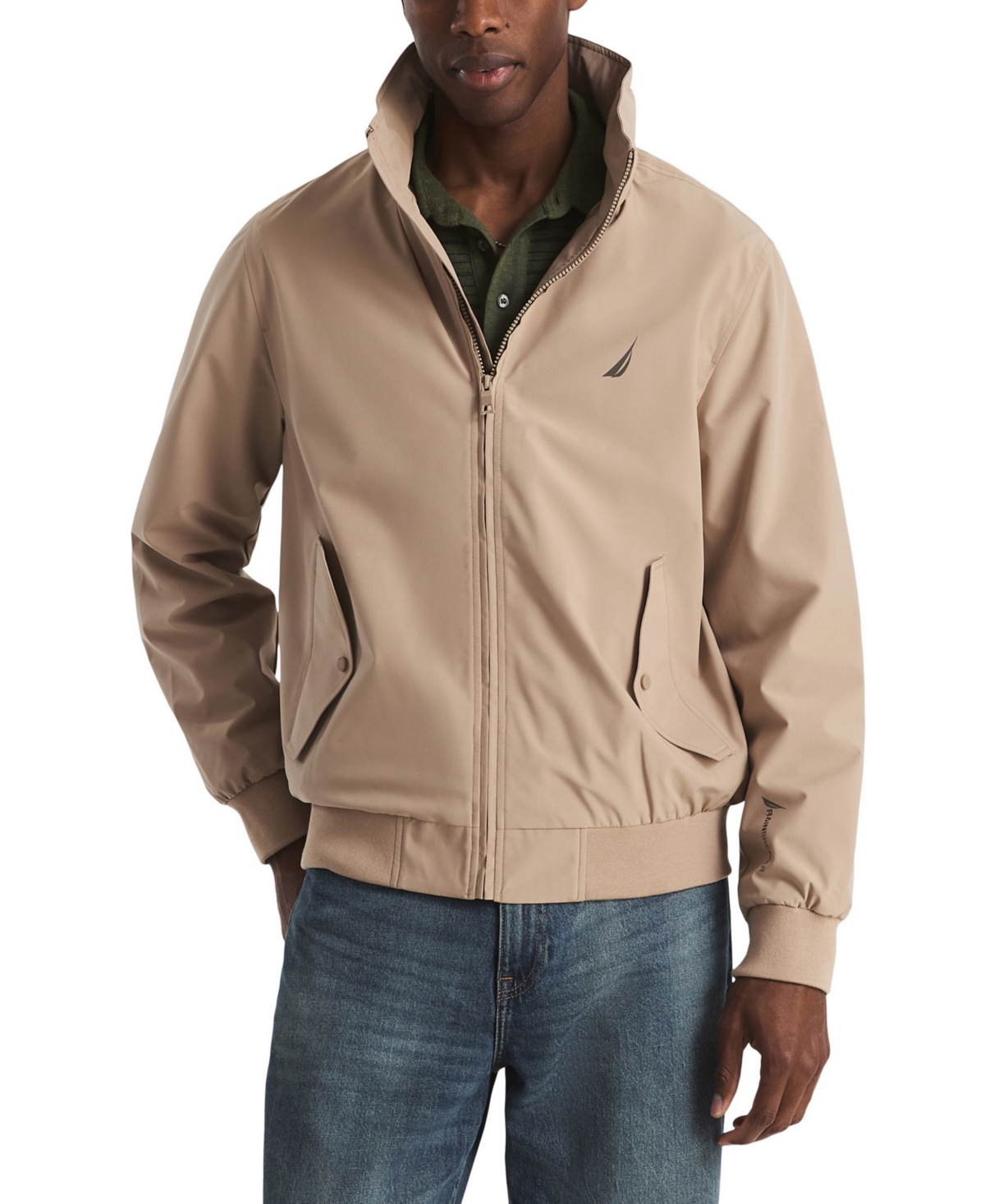 Click here for Nautica Mens Bomber Classic-Fit Jacket - True Khak... prices