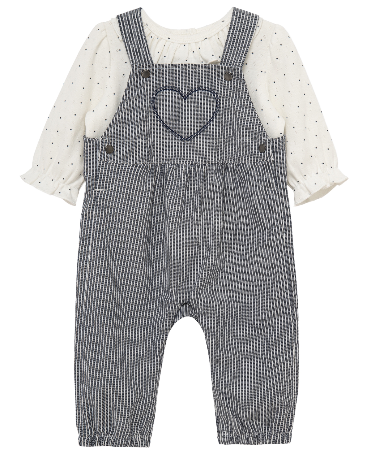 Click here for Little Me Baby Girls Heart Top and Overall  2-Piec... prices