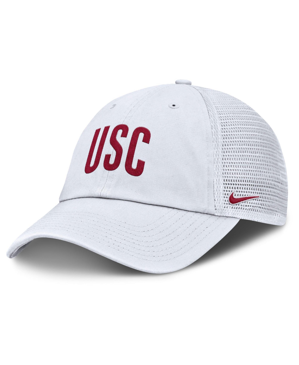 Click here for Nike Mens White Usc Trojans Club Campus Trucker Ad... prices