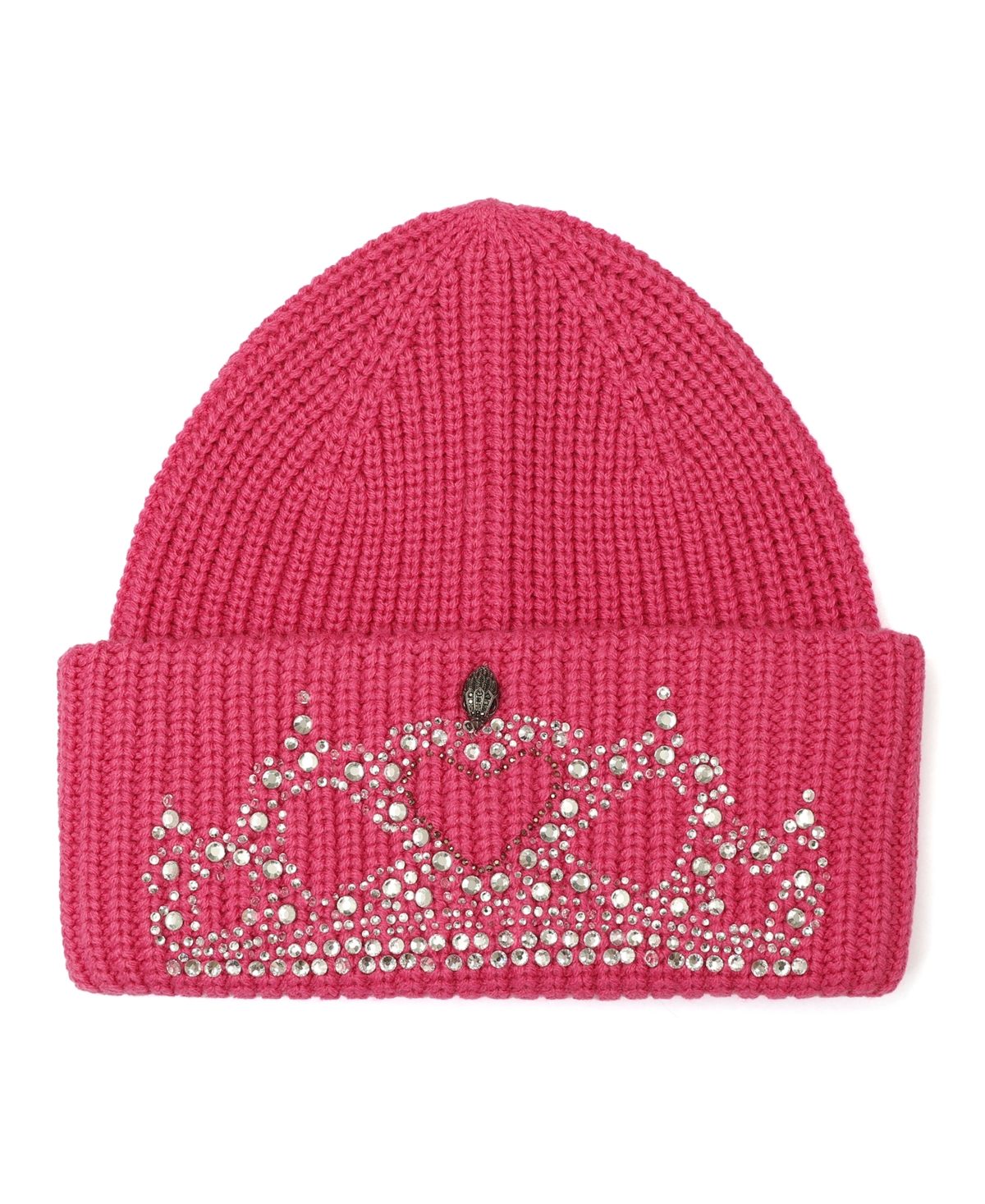 Click here for Kurt Geiger Tiara Pull-On Beanie Hat - Fuchsia prices