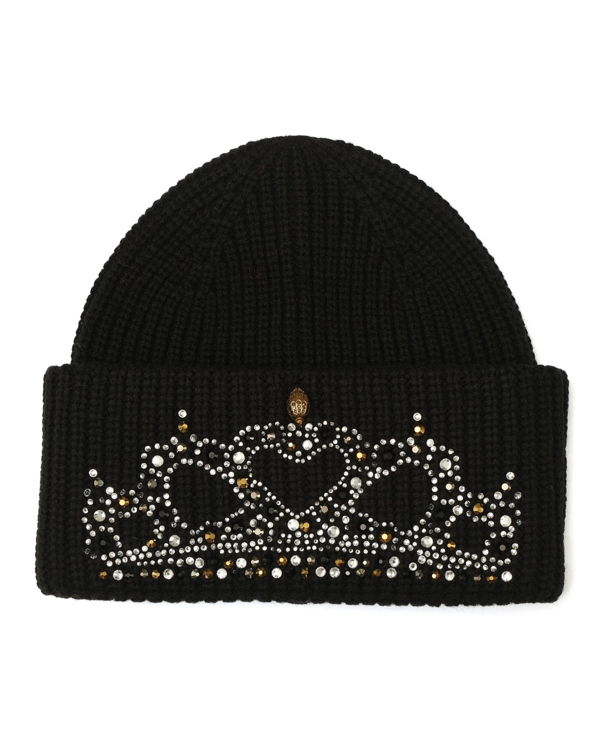 Click here for Kurt Geiger Tiara Pull-On Beanie Hat - Black prices
