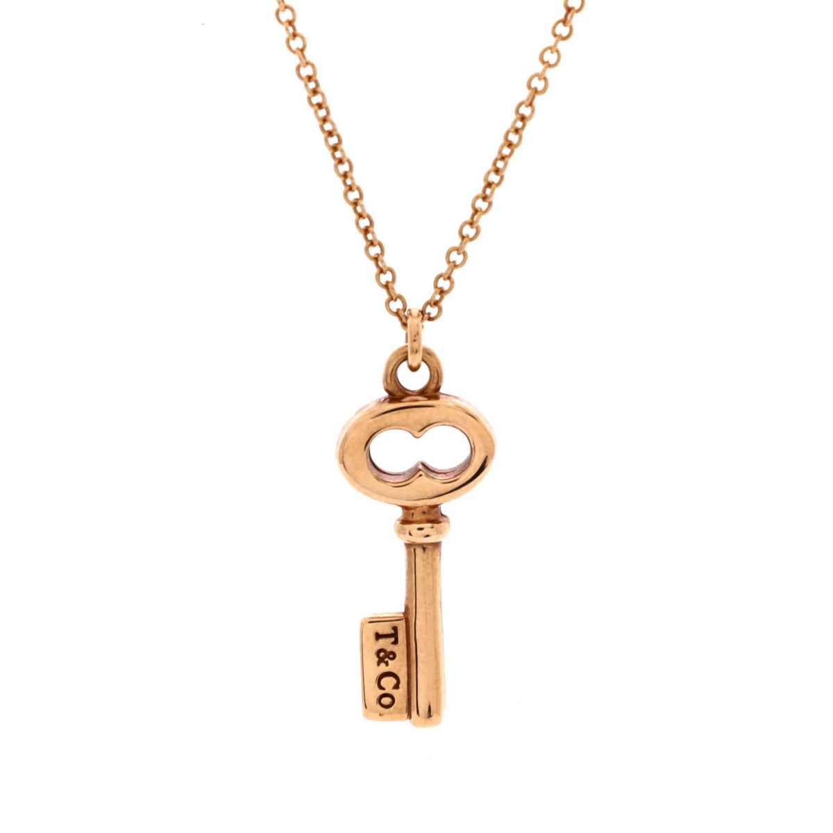 Click here for Pre-Owned Tiffany & Co Key Pendant Necklace - 18k... prices