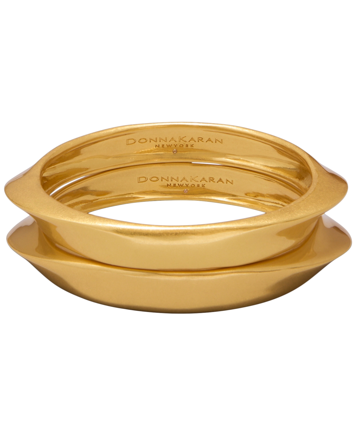 Click here for Donna Karan New York Gold-Plated Folded Bangle Bra... prices