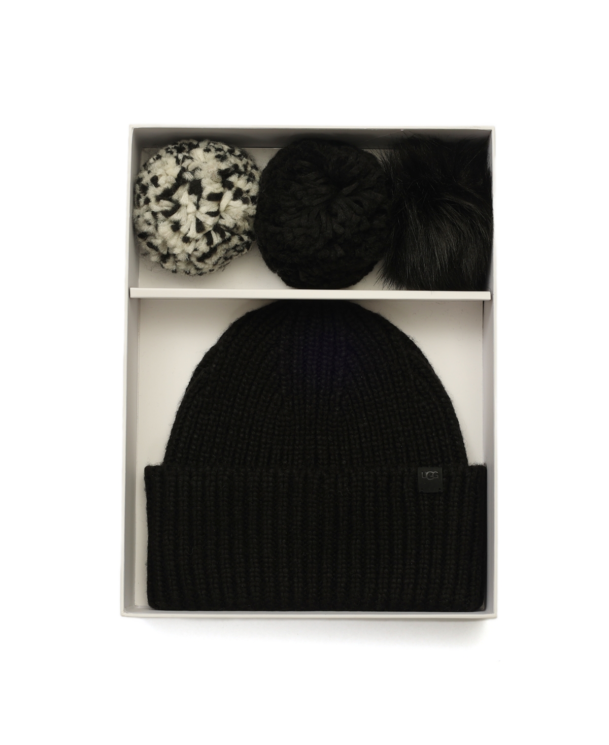 Click here for Ugg Womens Rib 2-Piece Beanie and Pom Pom Gift Set... prices