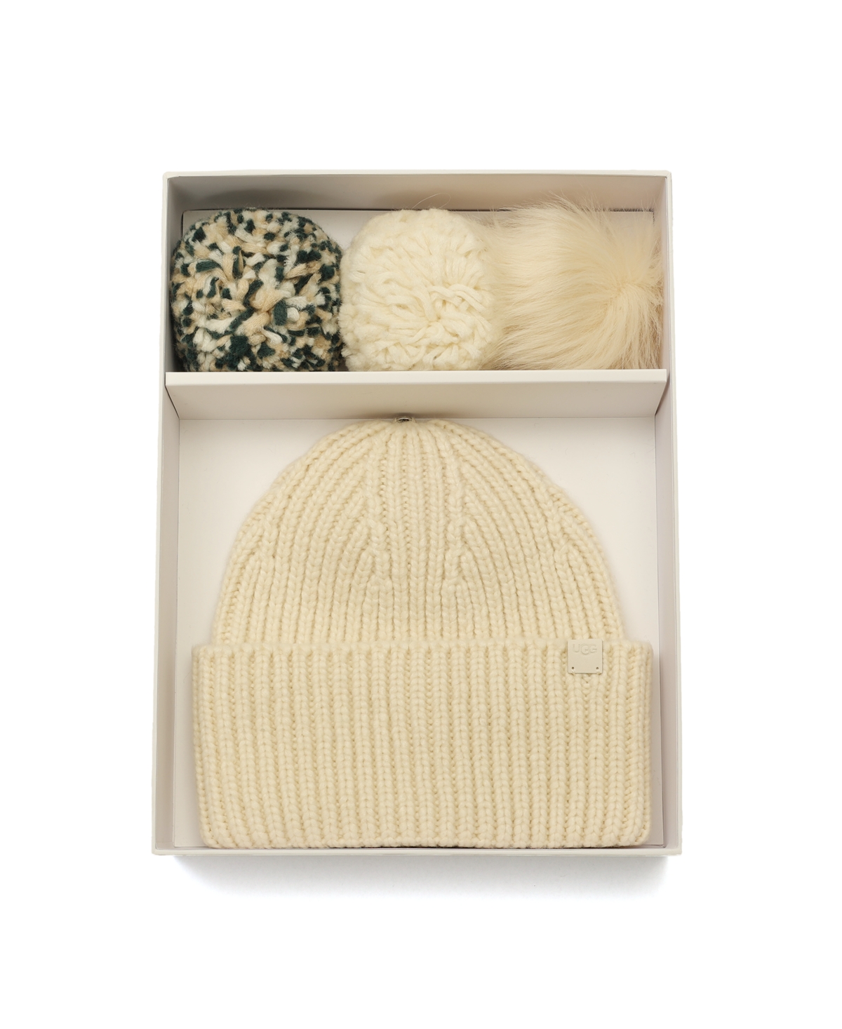 Click here for Ugg Womens Rib 2-Piece Beanie and Pom Pom Gift Set... prices