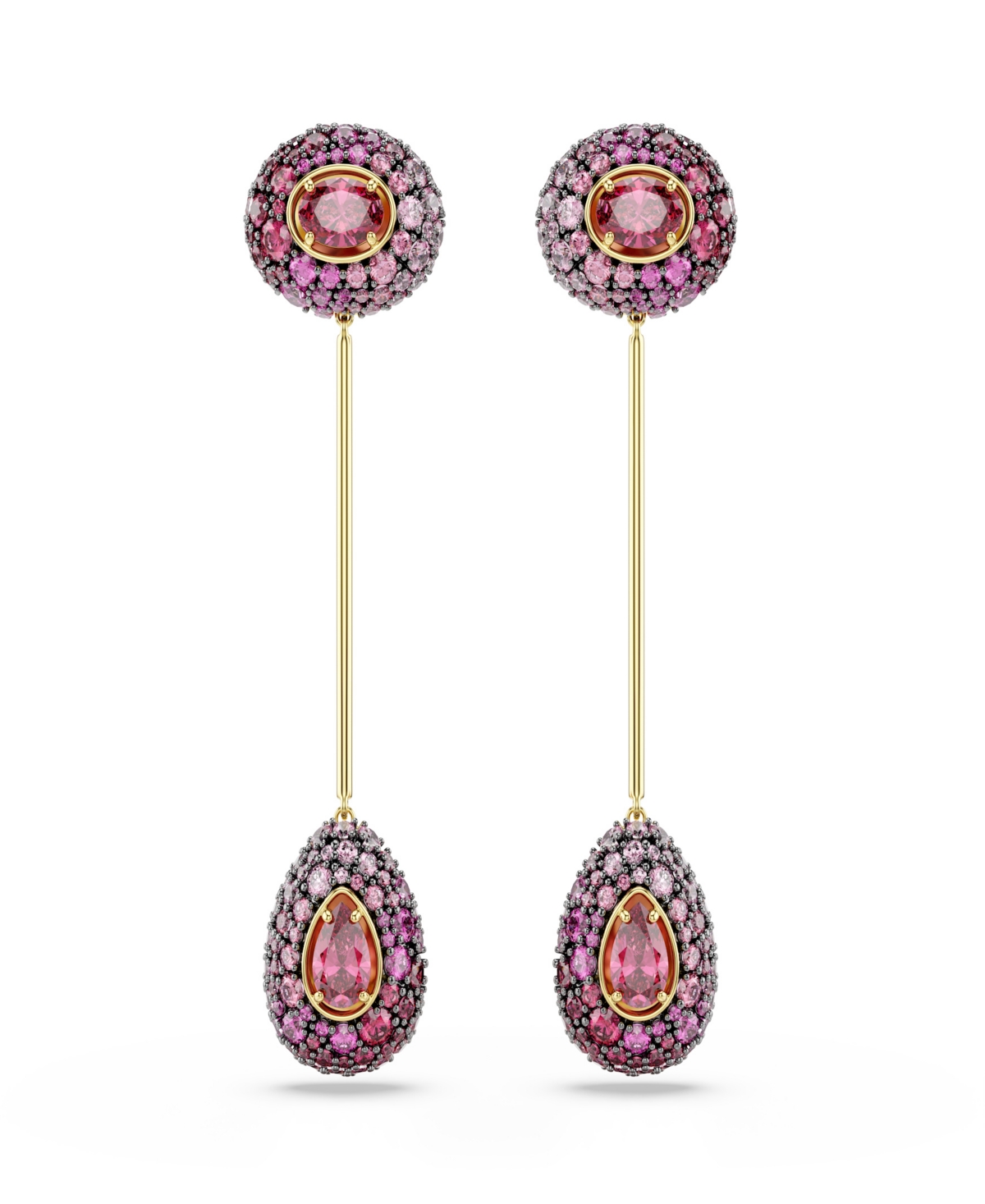Click here for Swarovski Gold-Tone Plated Red Crystal Earrings -... prices