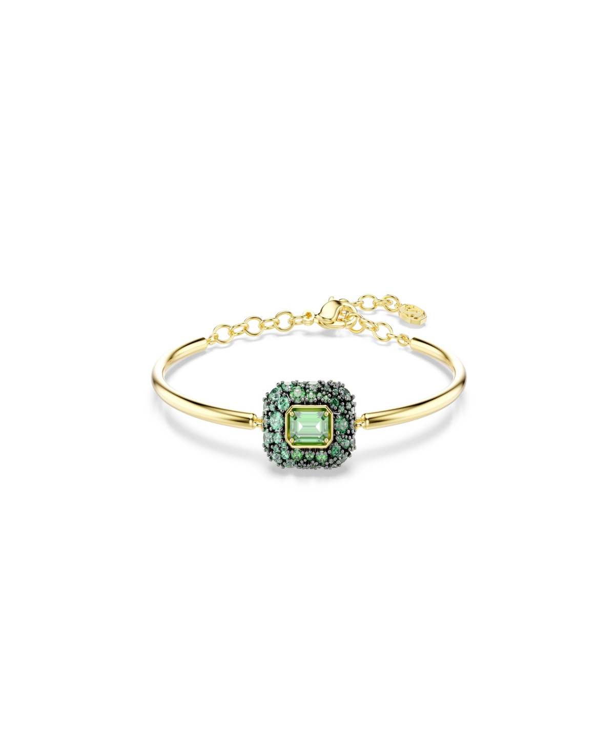 Click here for Swarovski Gold-Tone Plated Green Crystal Bracelet... prices