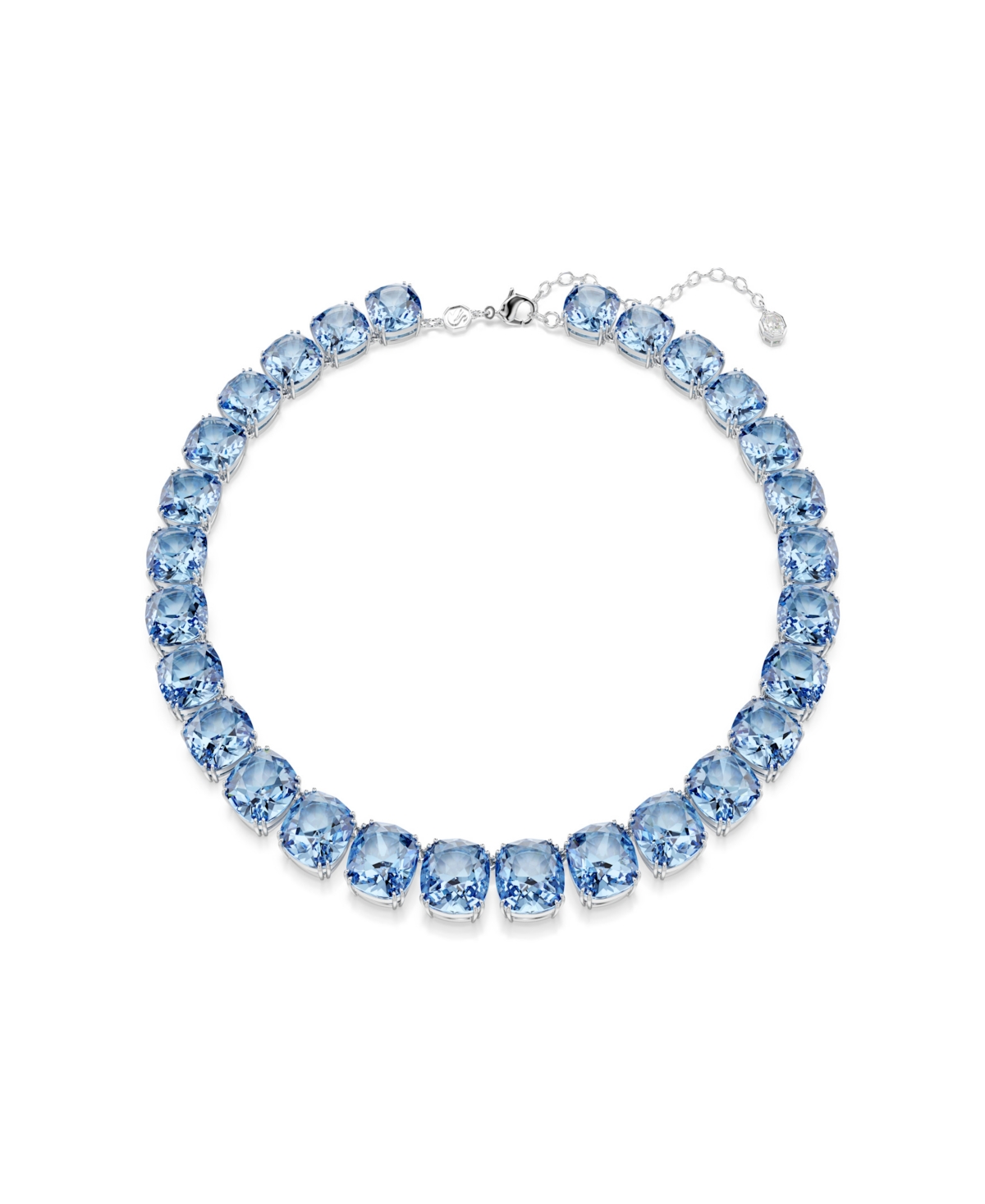 Click here for Swarovski Gold-Tone Plated Blue Crystal Necklace -... prices