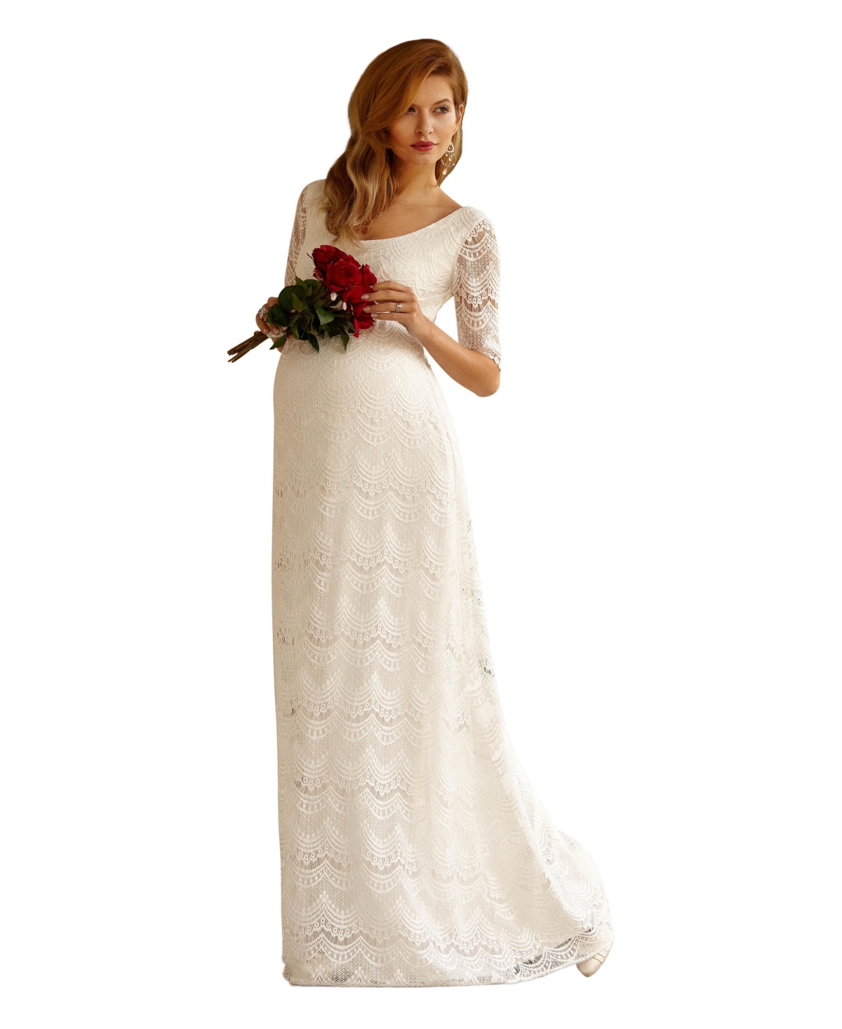Click here for Tiffany Rose Maternity Verona Lace Empire-Waist Go... prices