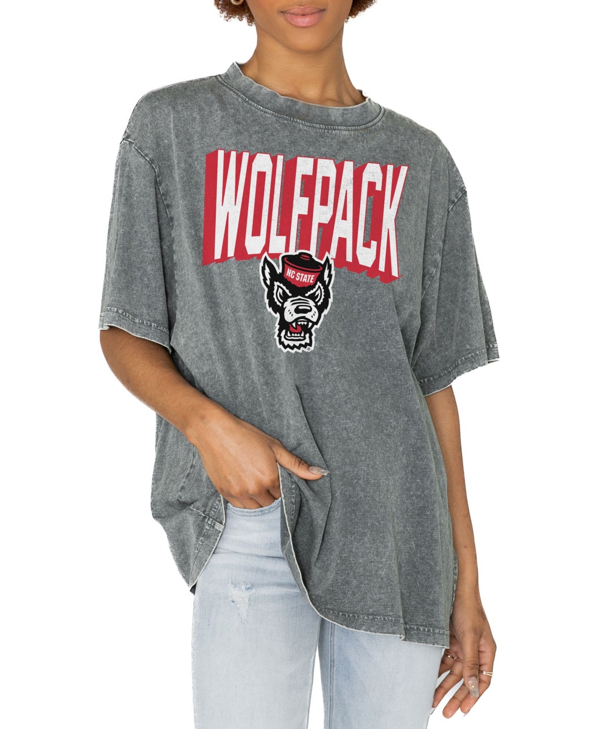 Click here for Gameday Couture Womens Gray Nc State Wolfpack Soli... prices