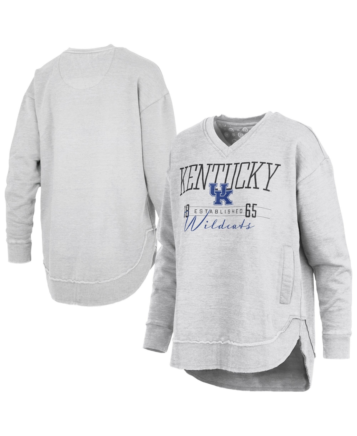Click here for Pressbox Womens Heather Gray Kentucky Wildcats Mar... prices