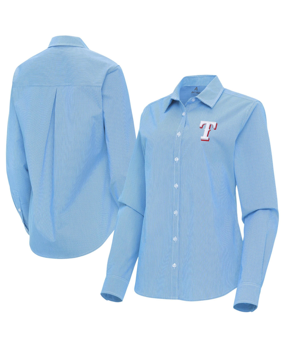 Click here for Antigua Womens Powder Blue Texas Rangers Porter Wo... prices