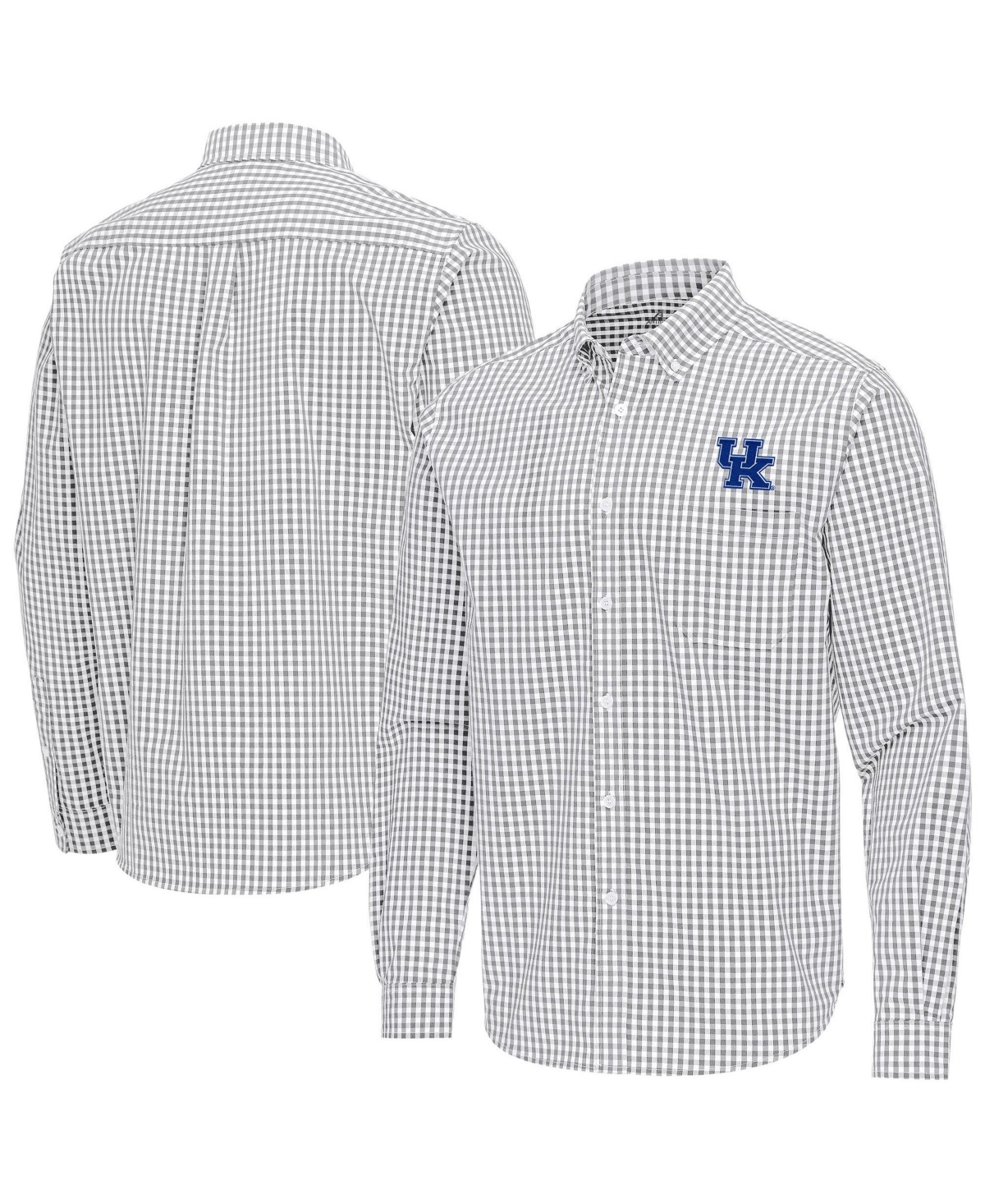Click here for Antigua Mens Gray Kentucky Wildcats Ellis Woven Tr... prices