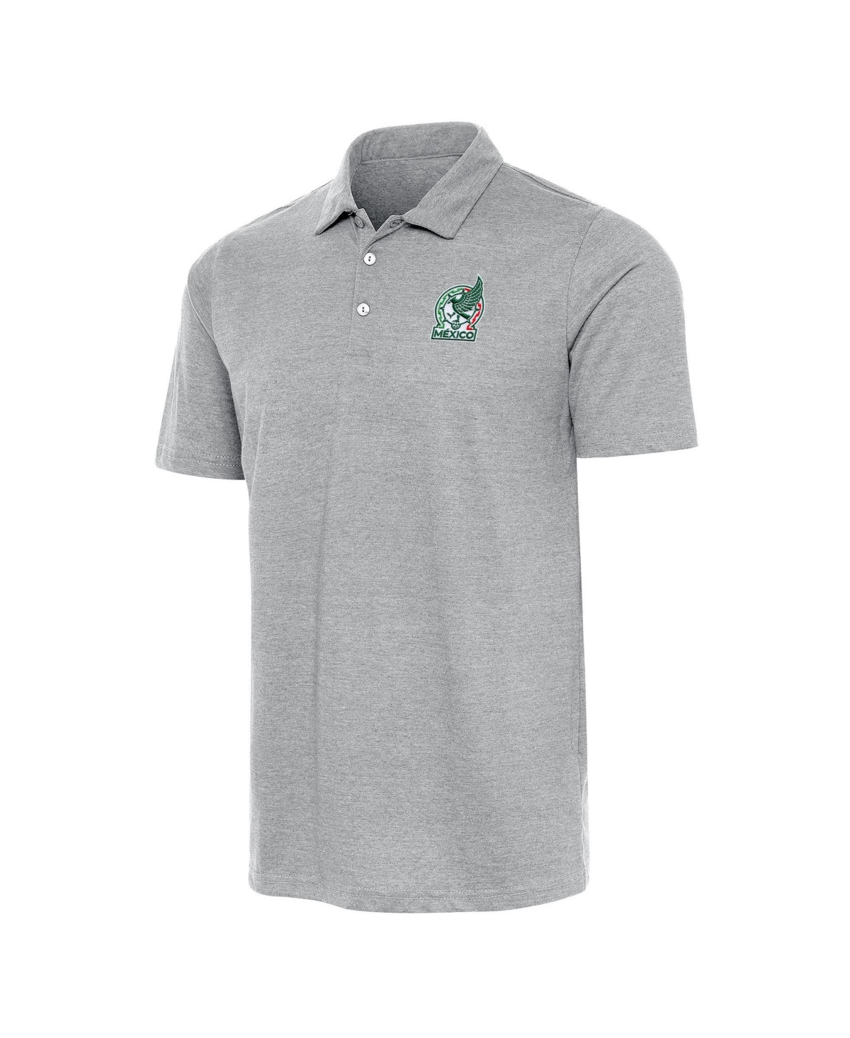 Click here for Antigua Mens Gray Mexico National Team Peak Polo S... prices