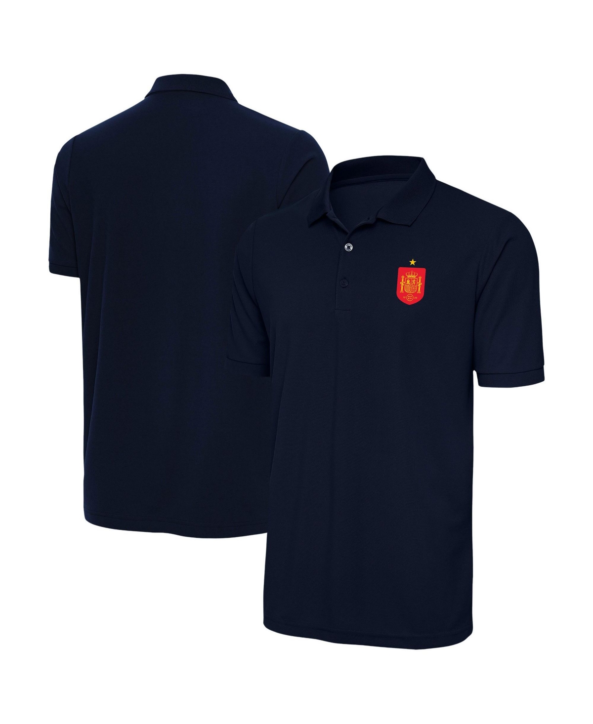 Click here for Antigua Mens Navy Spain National Team Derive Polo... prices