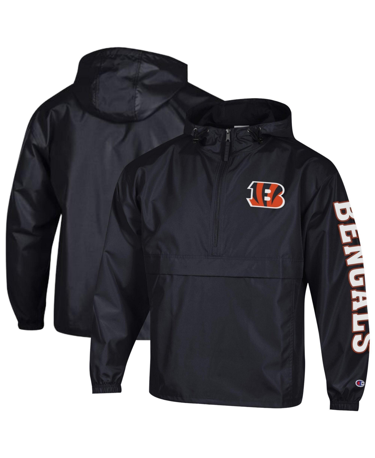 Click here for Champion Mens Black Cincinnati Bengals Packable Ho... prices