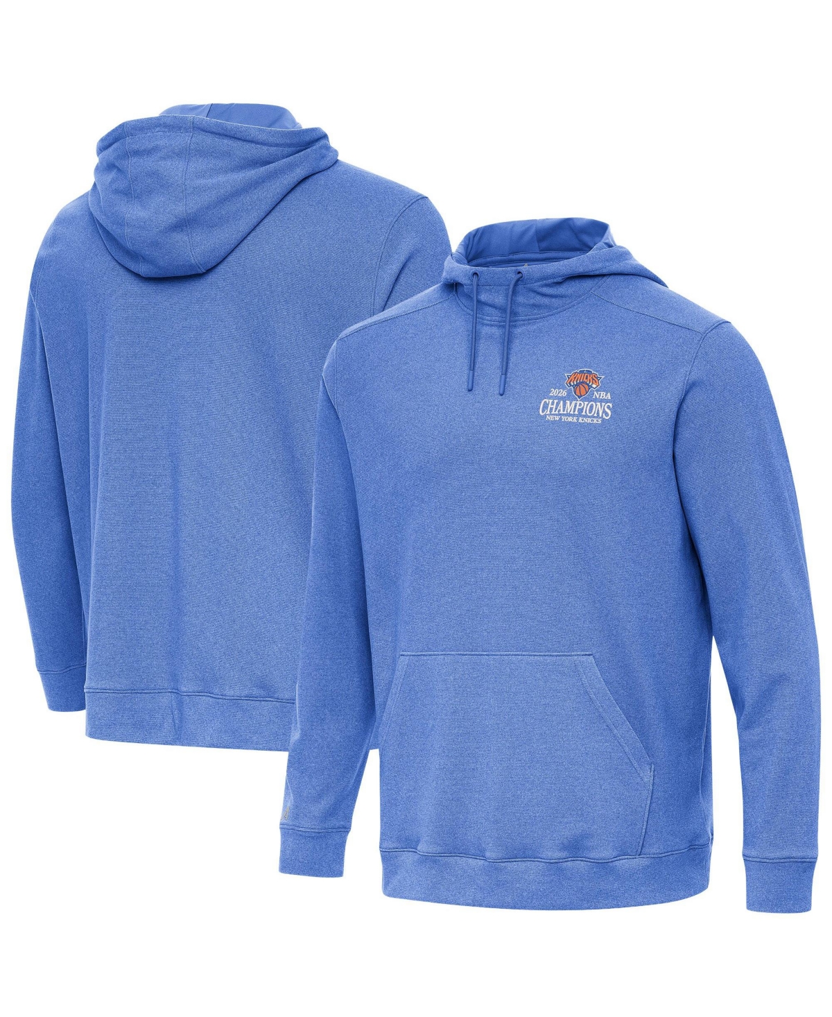 Click here for Antigua Mens Heather Blue New York Knicks 2026 Nba... prices