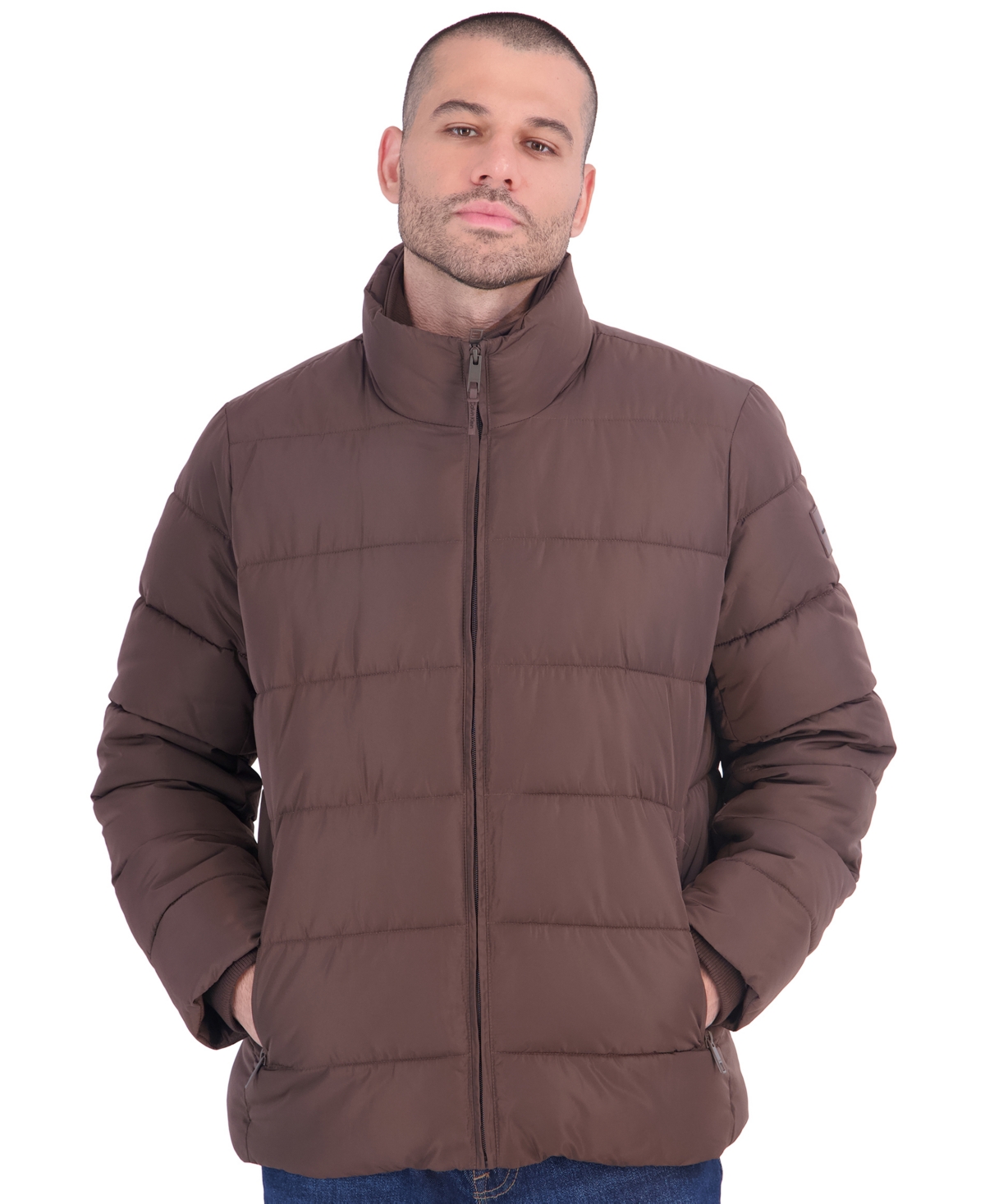 Click here for Calvin Klein Mens Puffer Jacket - Chocolate prices