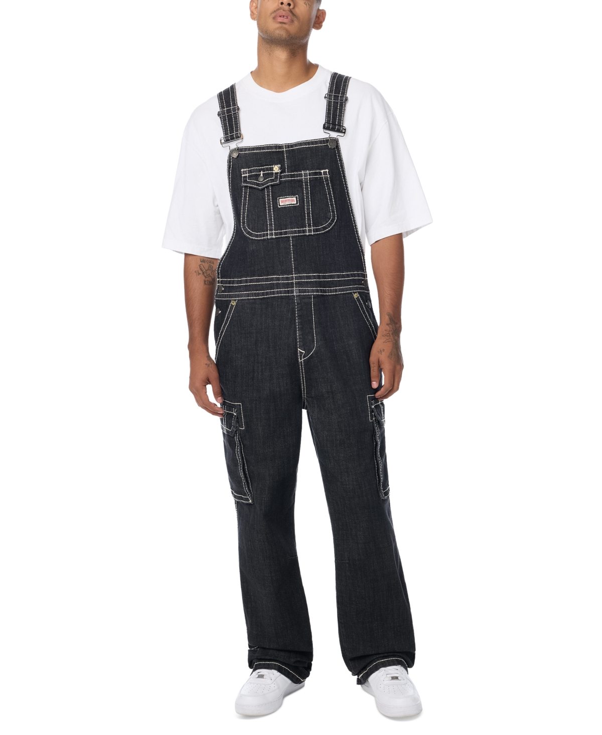 Click here for True Religion Mens Big T Denim Overall Jeans - Sti... prices