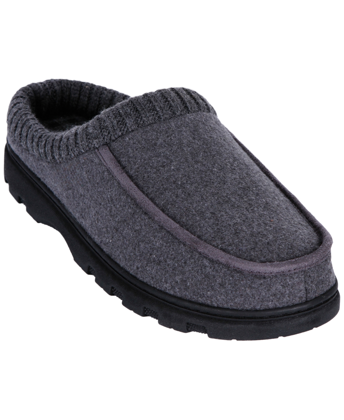Click here for Isotoner Mens Knit Collar Sock Clog Slippers - Cha... prices