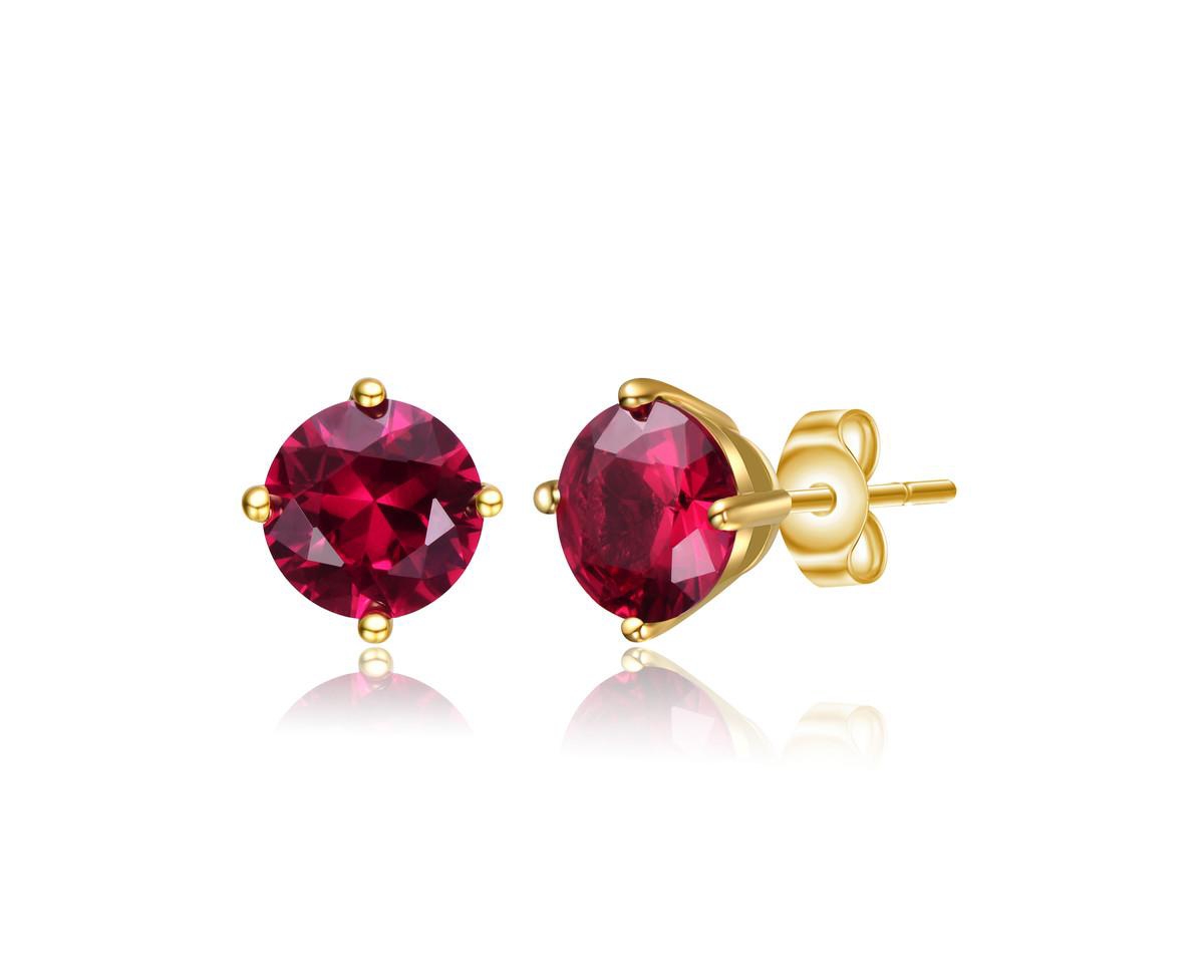 Click here for Rachel Glauber Dainty 14K Gold Plated 7MM Cubic Zi... prices