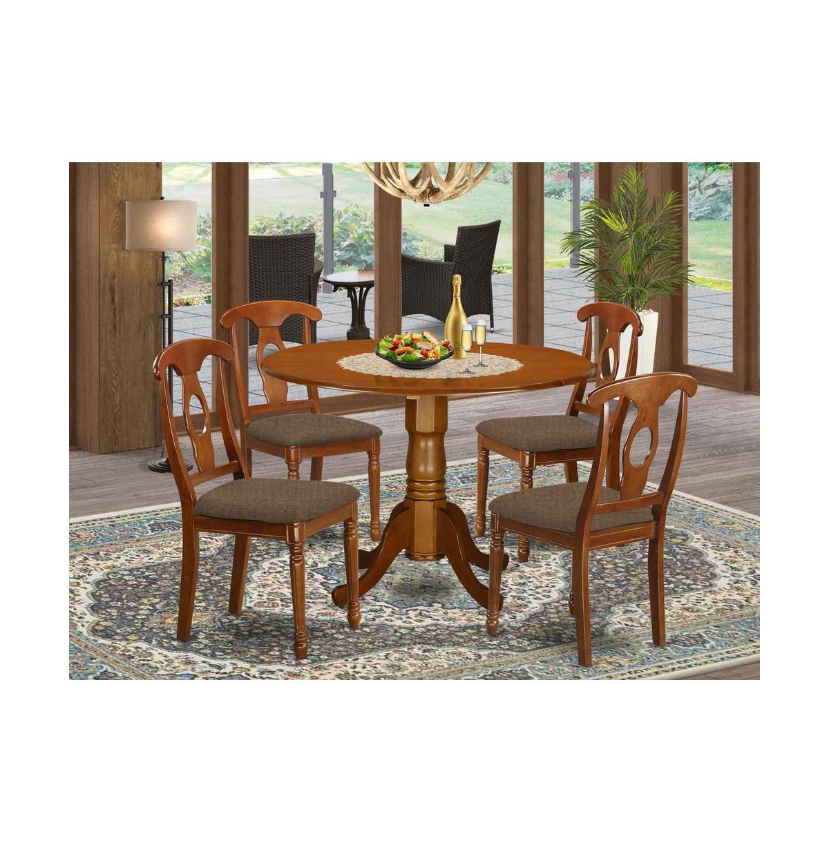 Click here for East West Furniture DLNA5-sbr-c 5 Pc Kitchen nook... prices