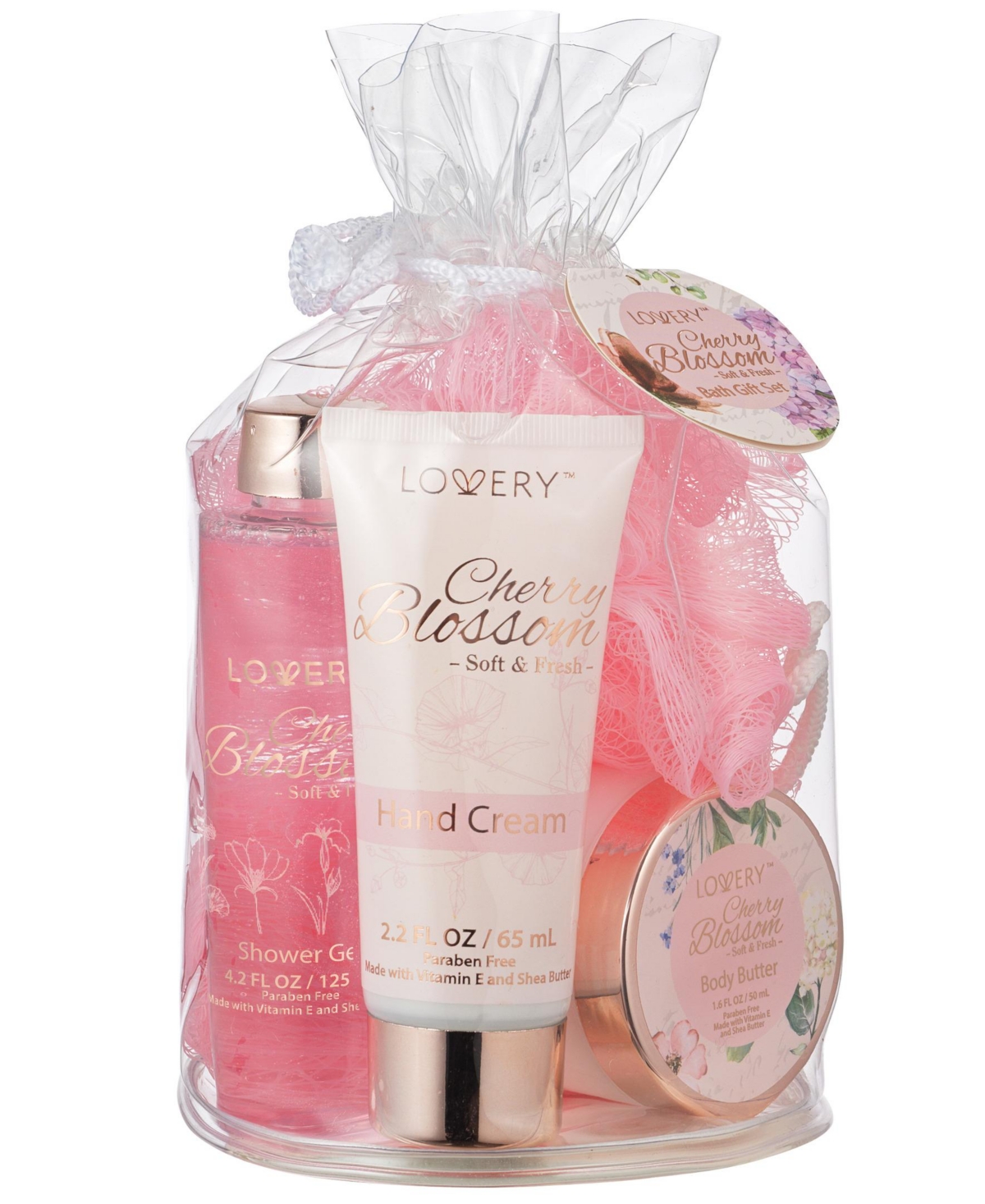 Click here for Lovery 5-Piece Cherry Blossom Bath Gift Set - Pink prices