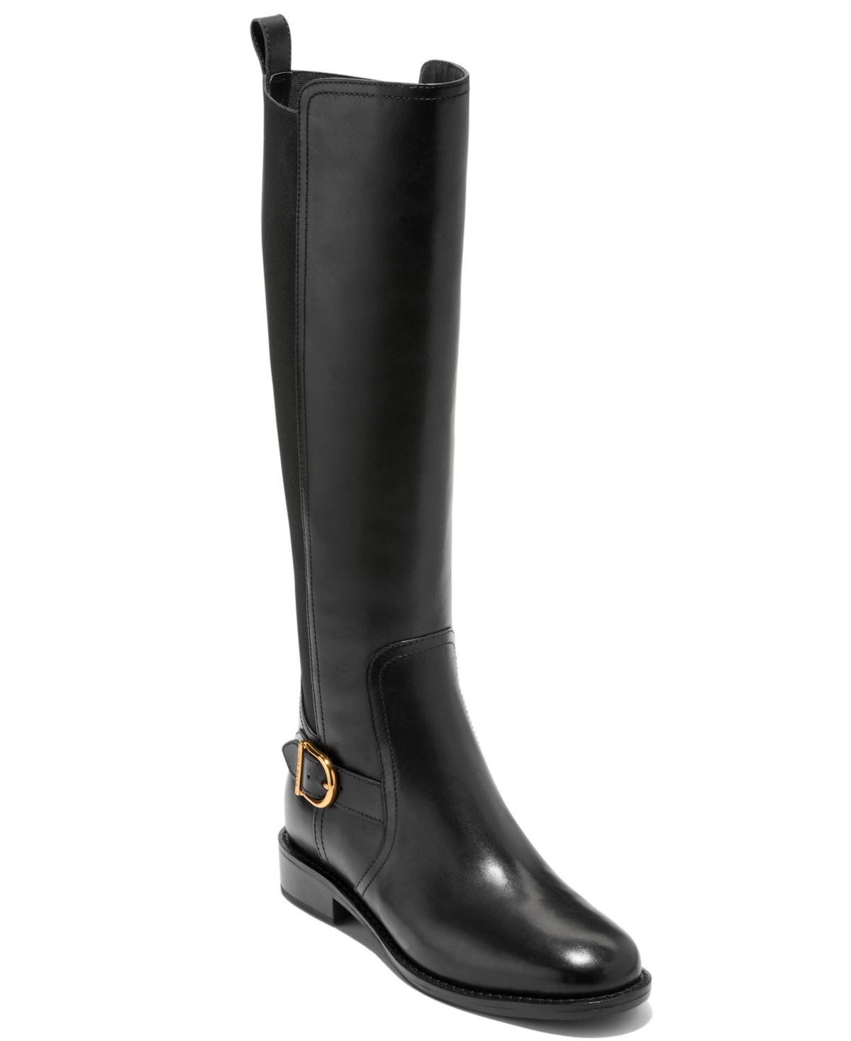 Click here for Cole Haan Womens Prue Zipper Riding Boots - Black... prices