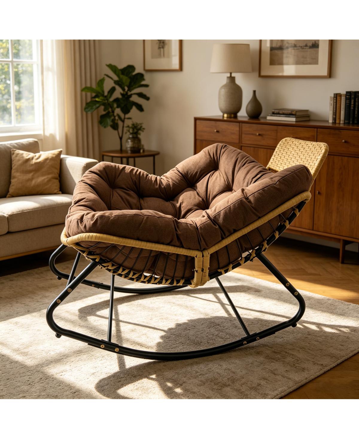 Click here for Streamdale Furniture Outdoor Papasan Wicker Rockin... prices