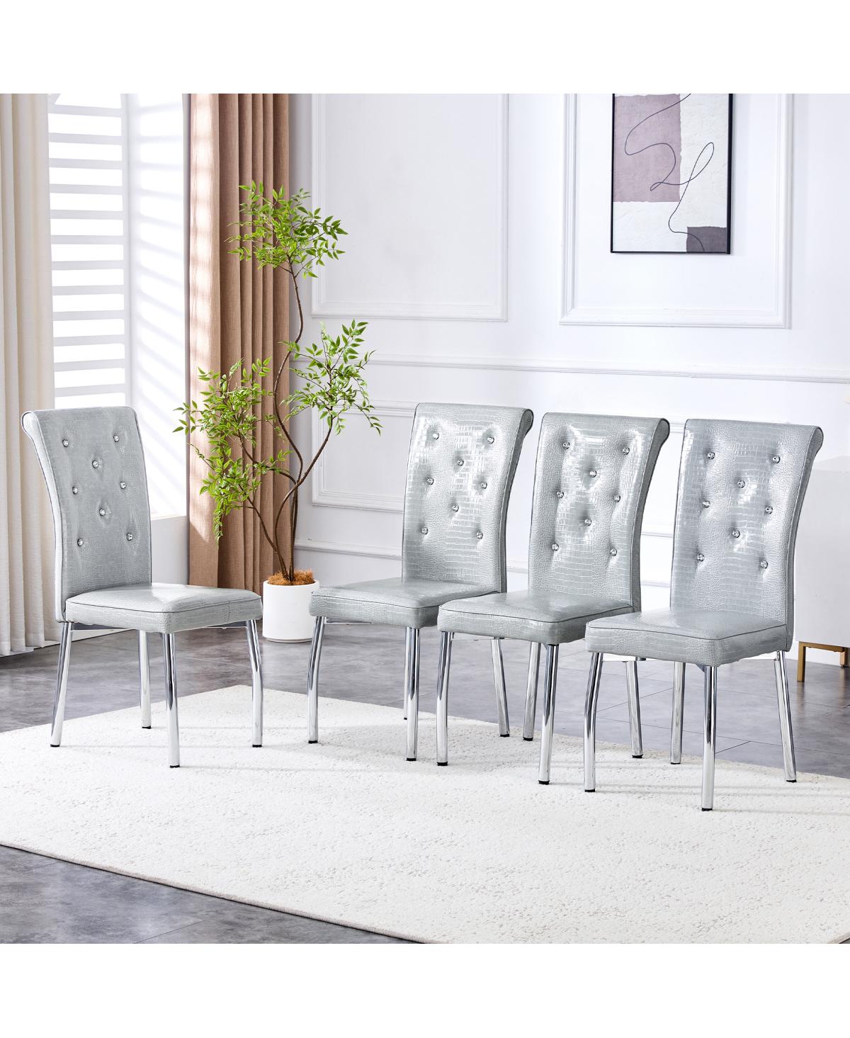 Click here for Streamdale Furniture set of 4 Vintage Crocodile Le... prices