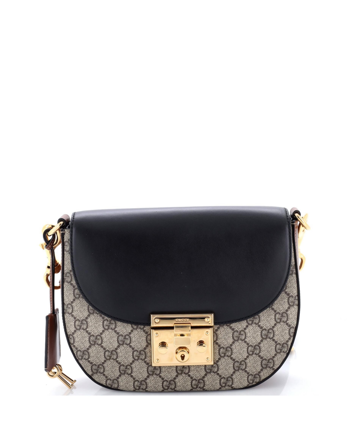 Click here for Pre-Owned Gucci Medium Padlock Saddle Shoulder Bag... prices