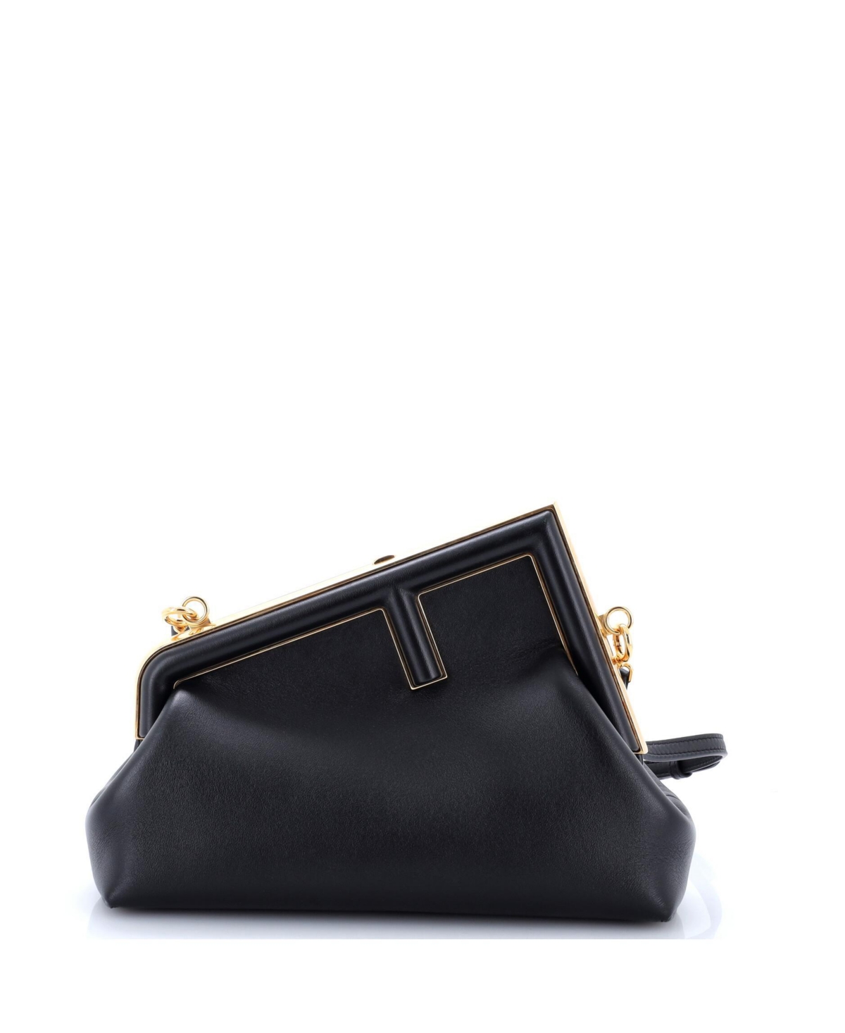 Click here for Pre-Owned Fendi Small First Bag Leather - Black prices