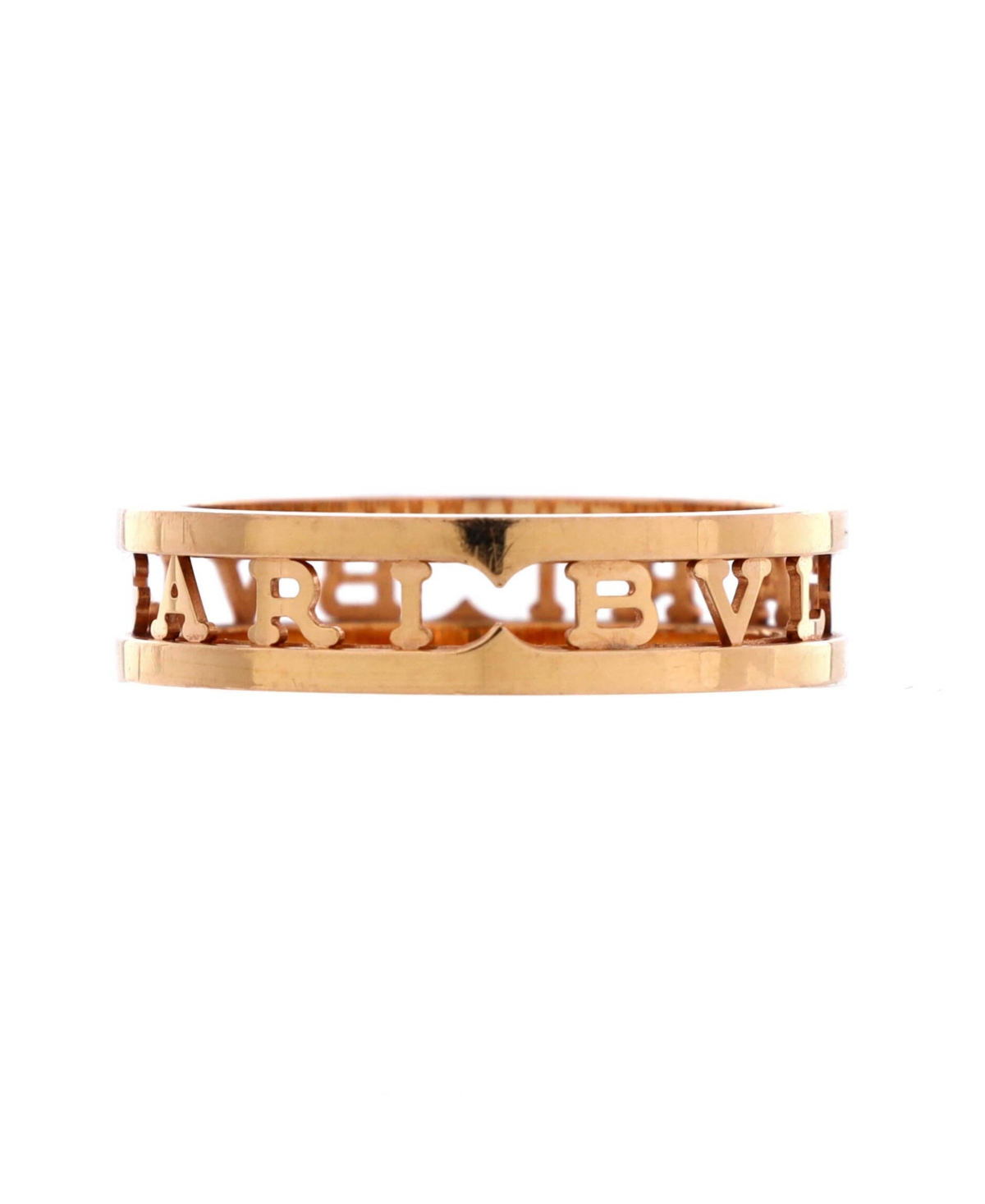 Click here for Pre-Owned Bvlgari B.Zero1 Logo Openwork Ring - 18k... prices
