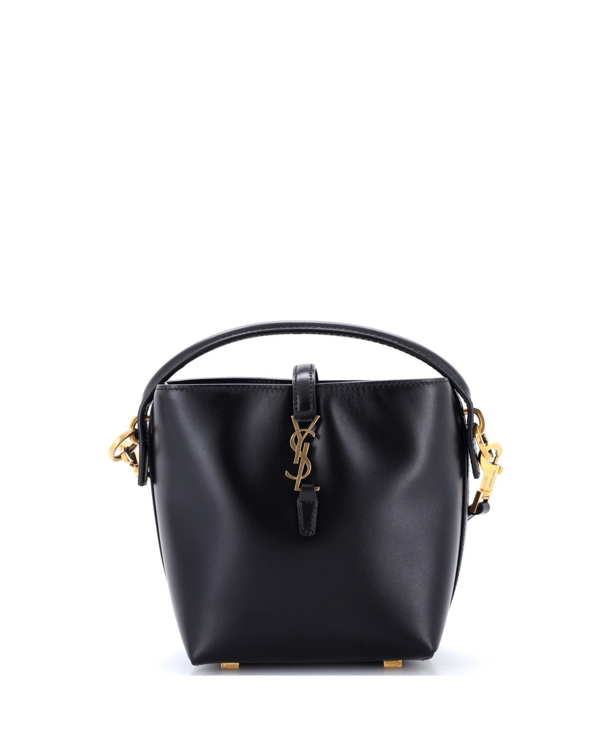 Click here for Pre-Owned Saint Laurent Mini Le 37 Bucket Bag Leat... prices