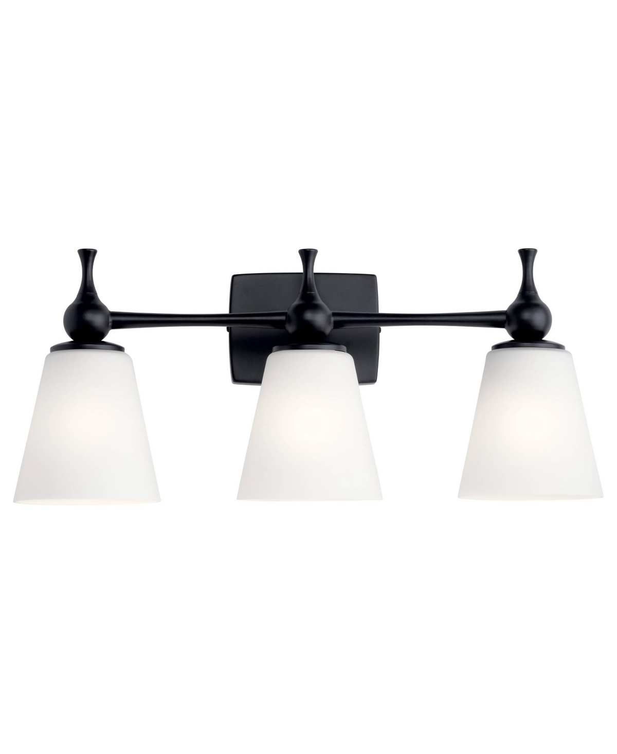 Click here for Kichler Cosabella 24 Wide 3-Light Black and Opal G... prices