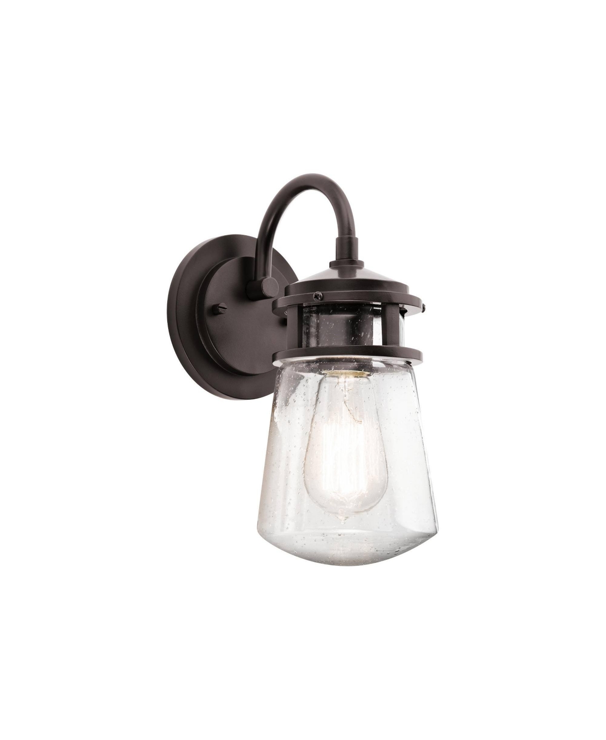 Click here for Kichler Lyndon 11 1/4 High Seedy Glass Outdoor Wal... prices