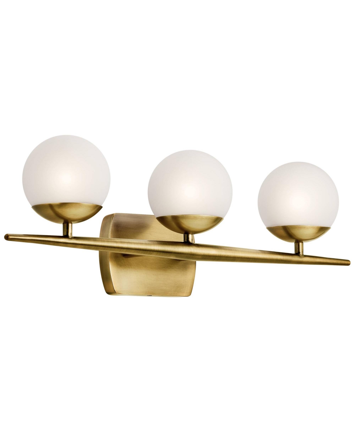 Click here for Kichler Jasper 24 1/2 Wide Natural Brass 3-Light H... prices