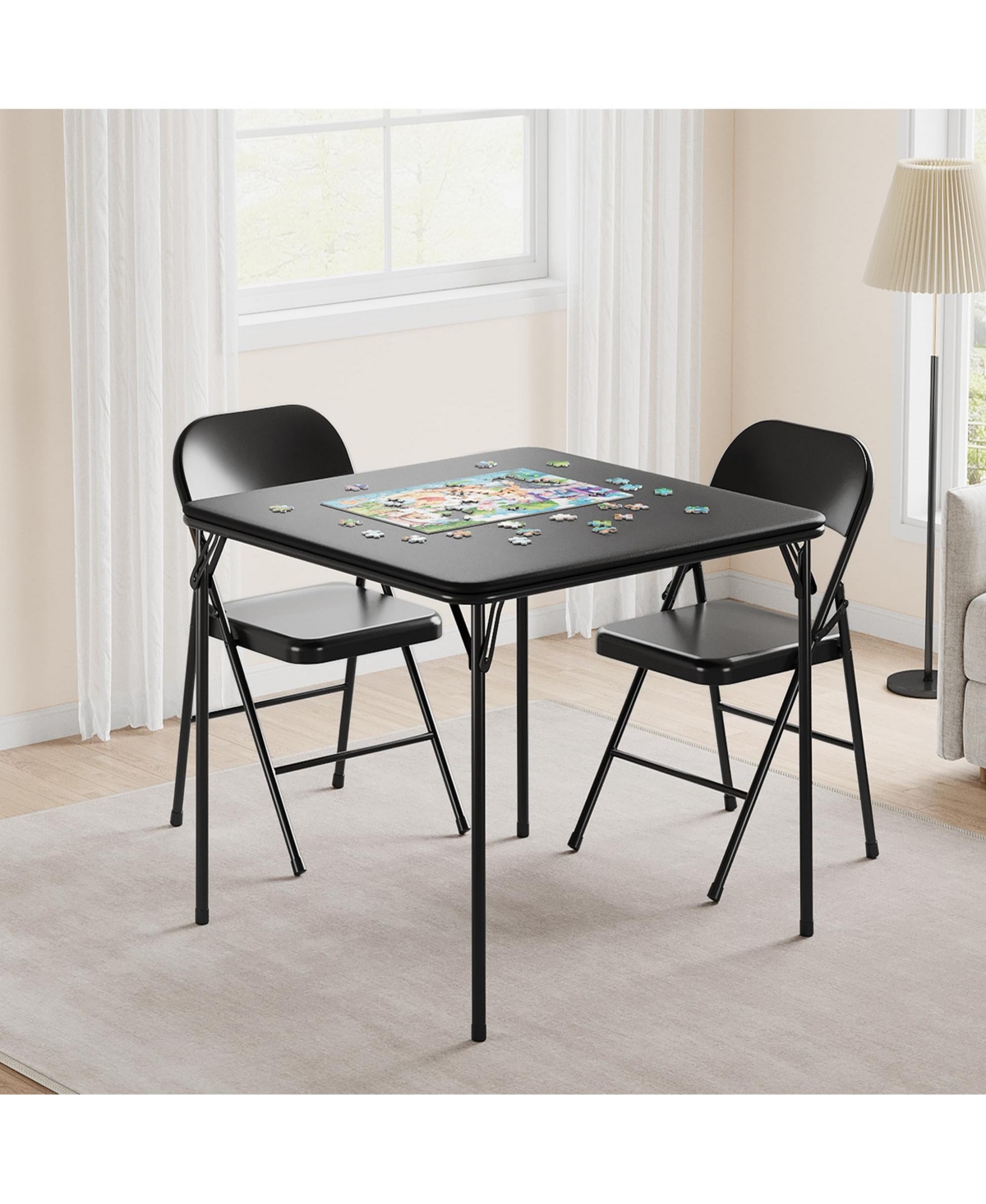 Click here for Folding Table and Chairs Set 3 Piece Square Poker... prices