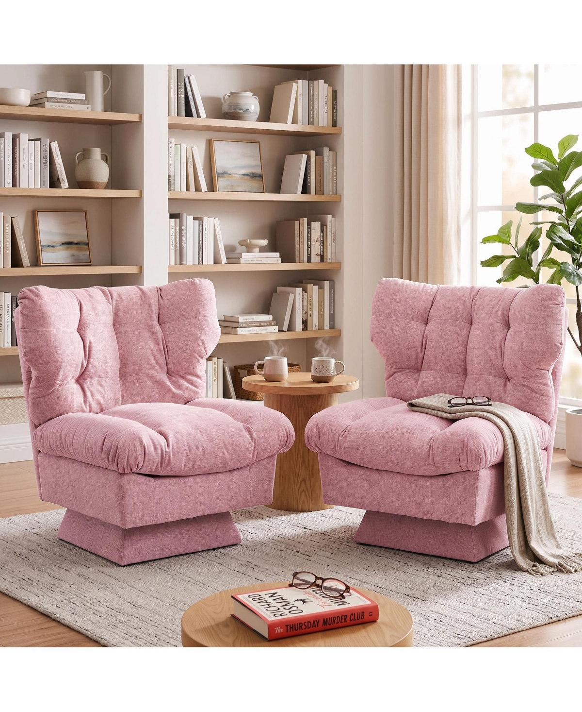 Click here for 2 Set of Oversized Swivel Rocker Recliner Chair wi... prices