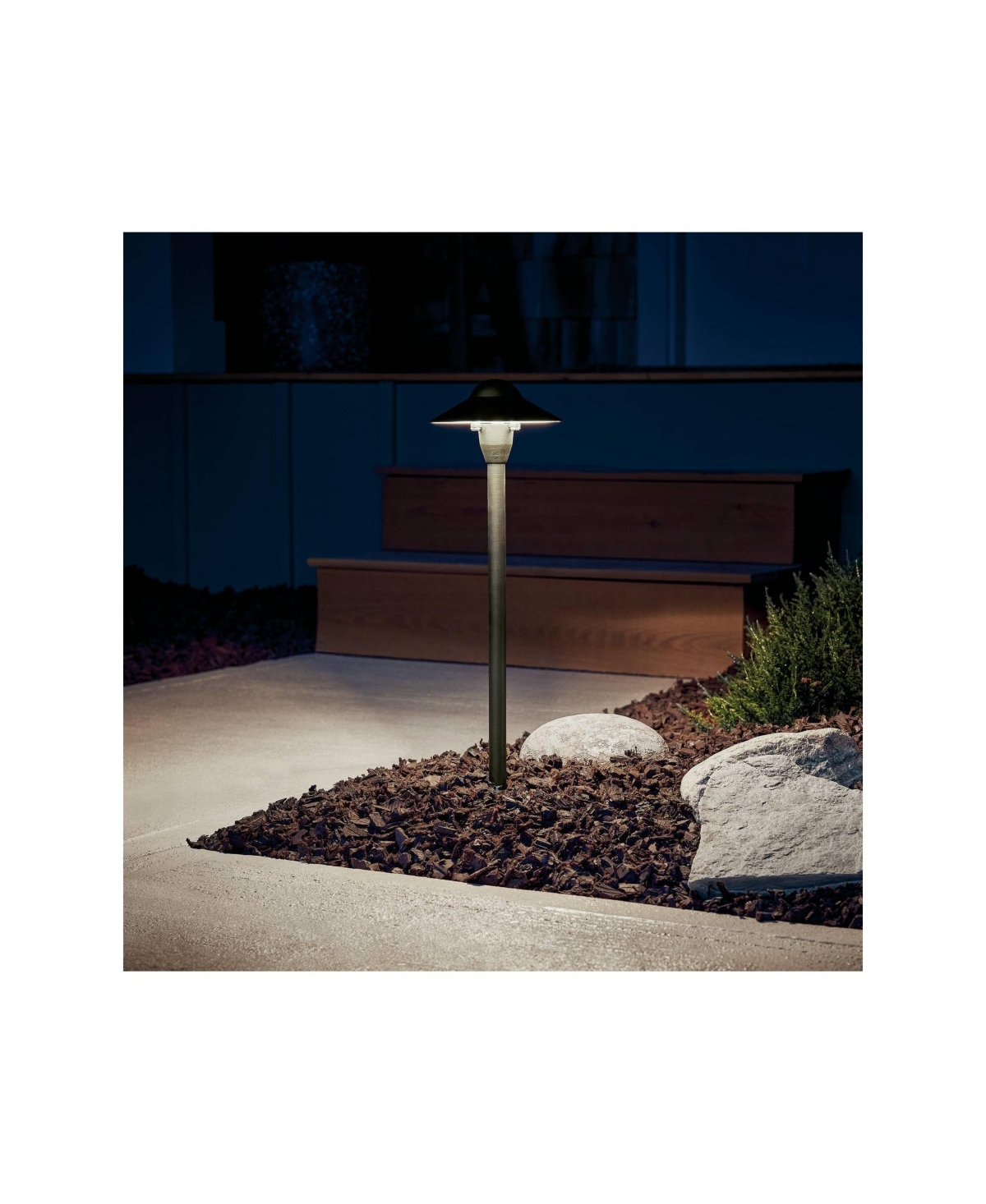 Click here for Kichler Landscape 21 1/4H Brass Small Dome Path Li... prices