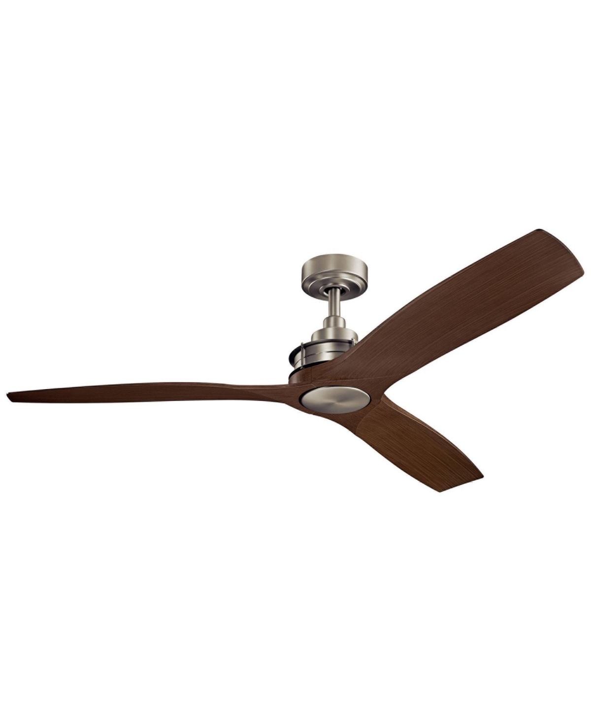 Click here for 56 Kichler Ried Brushed Nickel Walnut Ceiling Fan... prices