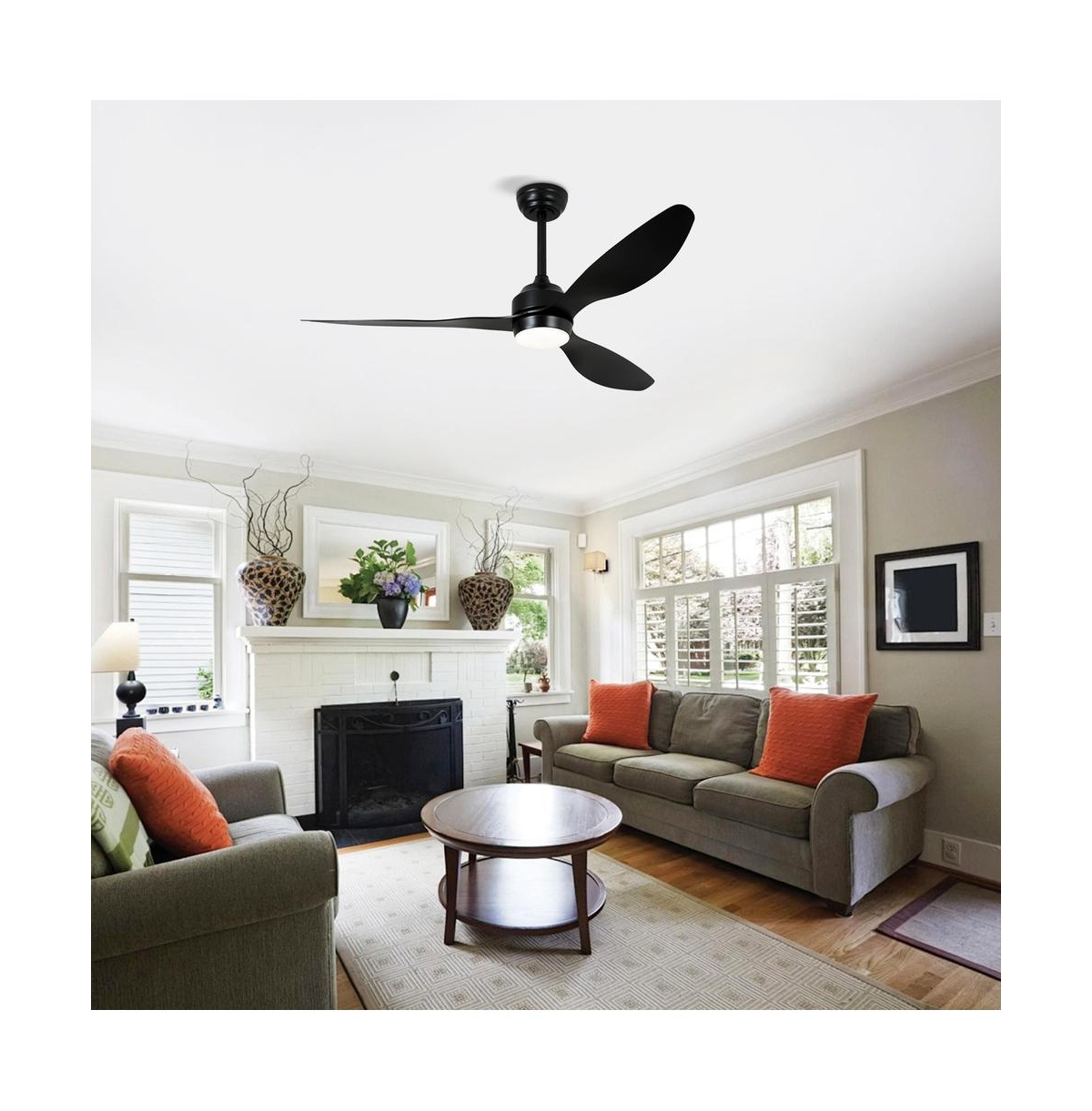 Click here for 52-in Minimalism Black Ceiling Fan with Led Lights... prices