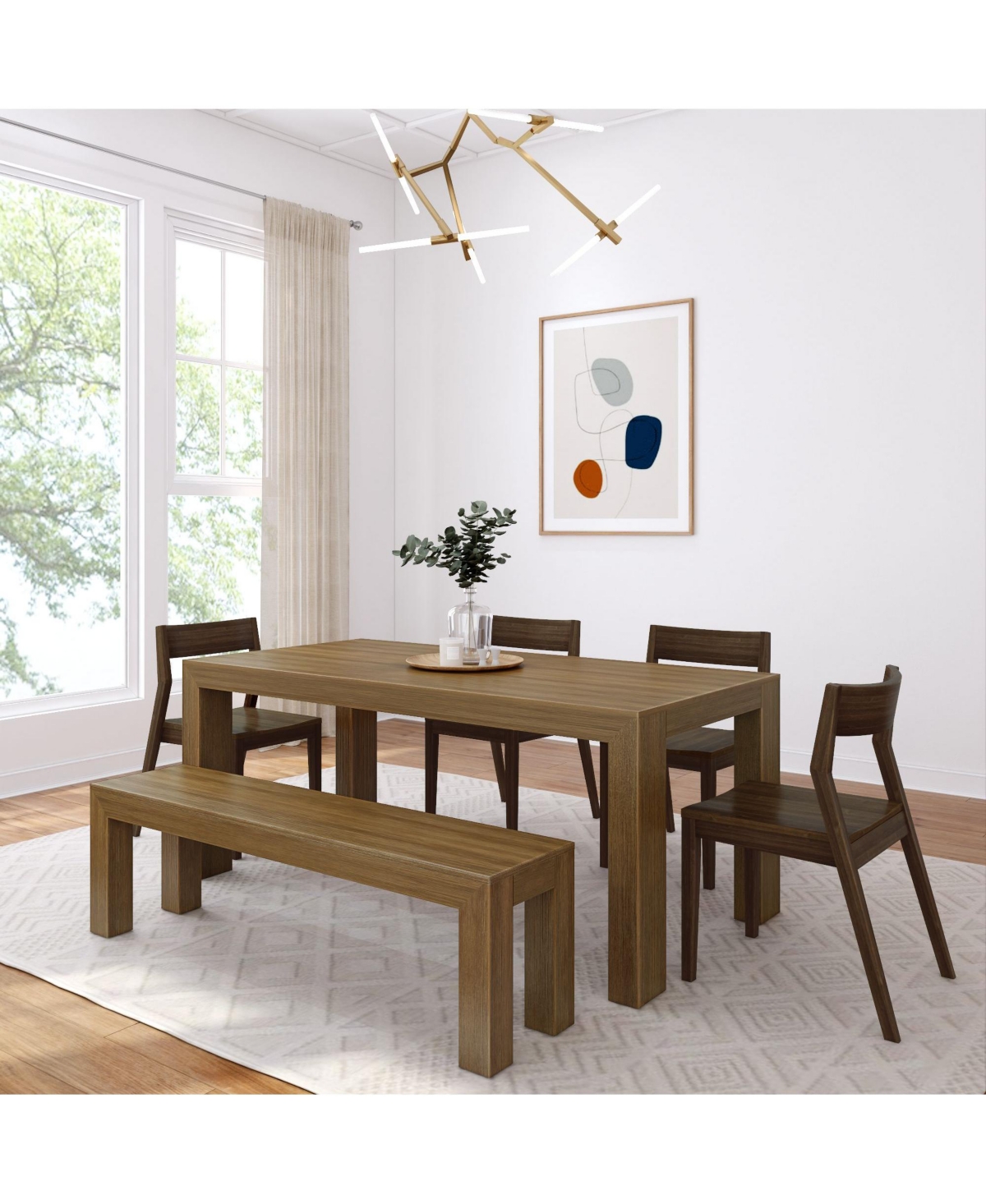 Click here for Plank+Beam 72 inch Modern Solid Wood Dining Table... prices