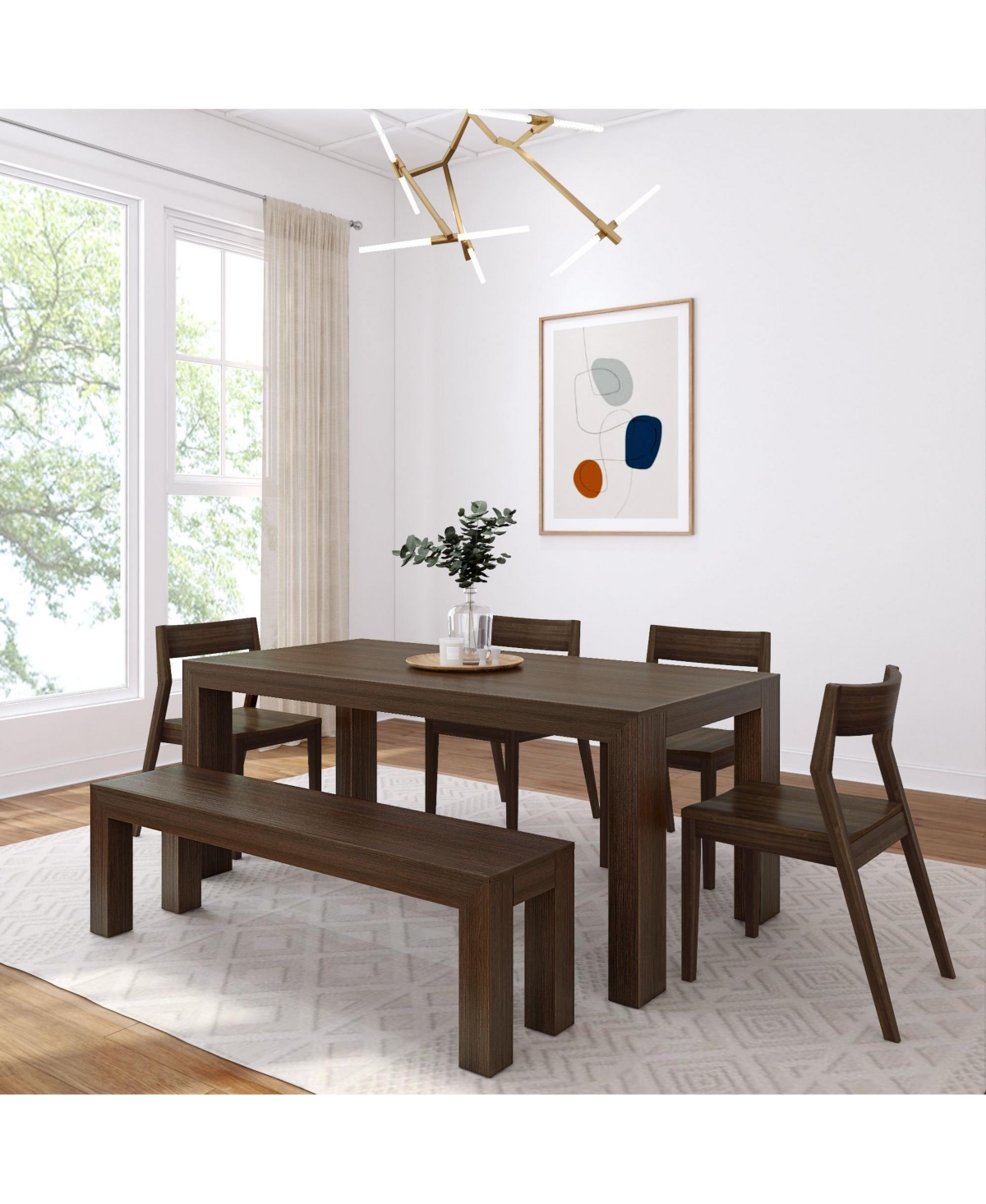 Click here for Plank+Beam 72 inch Modern Solid Wood Dining Table... prices