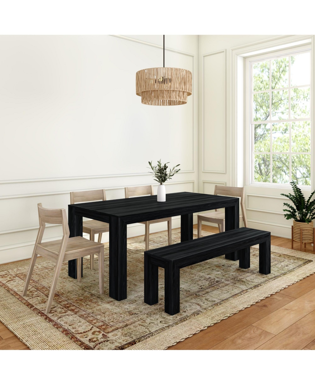 Click here for Plank+Beam 72 inch Modern Solid Wood Dining Table... prices