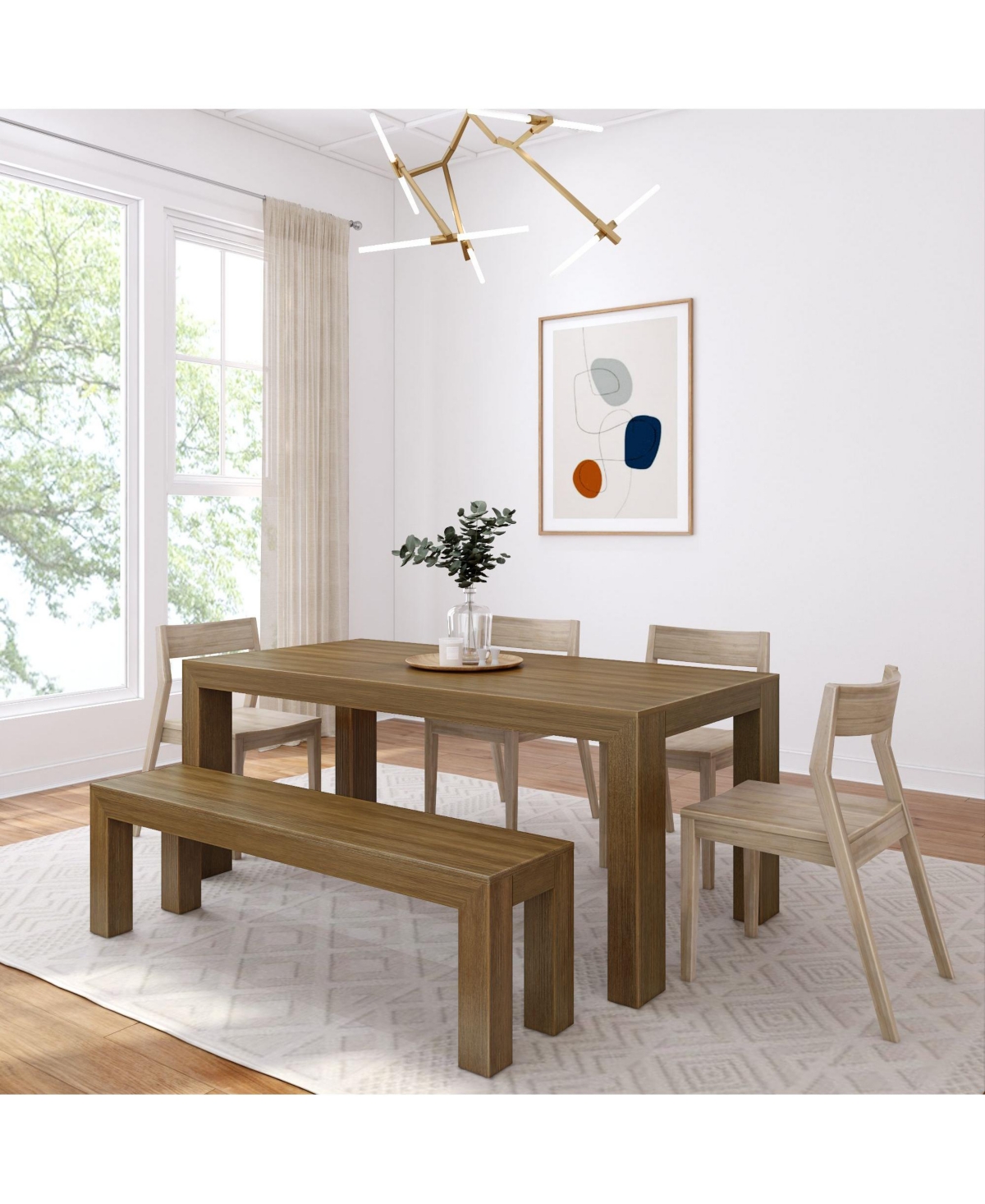 Click here for Plank+Beam 72 inch Modern Solid Wood Dining Table... prices